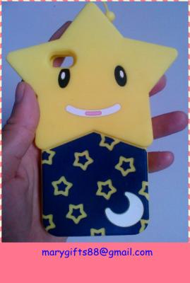 China newest hot sale star shape silicon case for mobile phone for sale