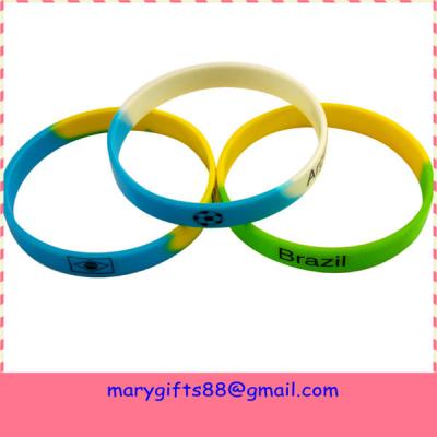 China Glow in the dark Silicone Wristbands for Brazil for sale