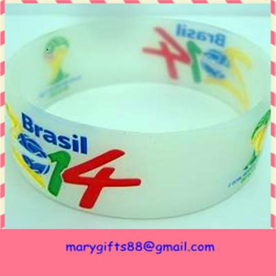 China wide brazil 2014 world cup silicone wristbands for sale