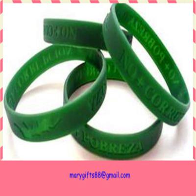 China business promotional uv silicone bracelet for sale