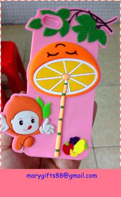 China lovely pink funky silicone rubber mobile phone case for sale
