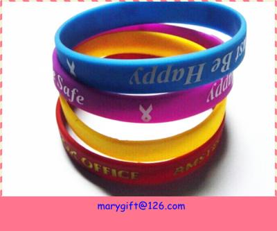 China wholesale promotion gift bulk cheap silicone wristbands for sale