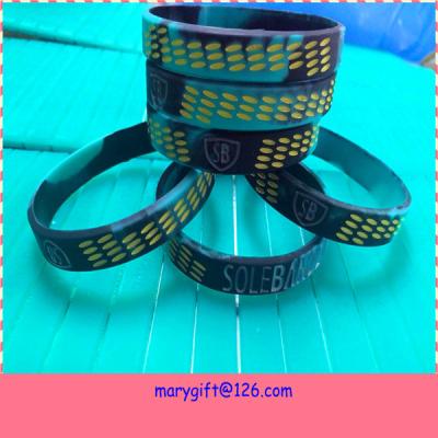 China high quality mixed color silicone wristband bangle for sale