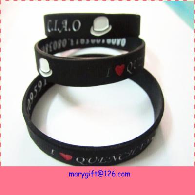 China wholesale custom bulk cheap silicone wristband for sale