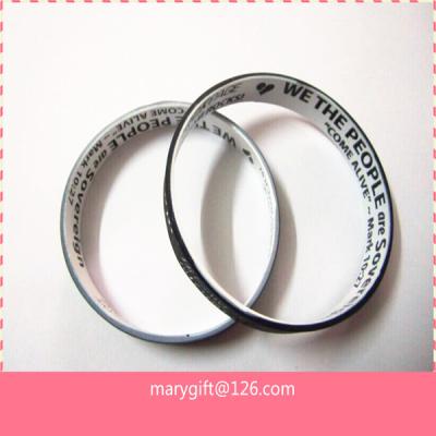 China spray paint modern paintings silicone bracelets for sale
