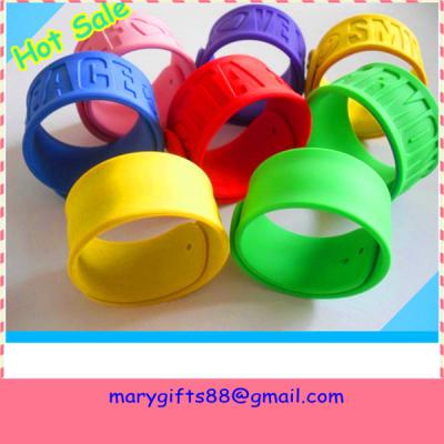China silicone slap band/silicone slap bracelet/silicone slap watch for sale