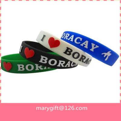 China Personalized silicone hand band,bracelet silicone band neon silicone wristbands for sale