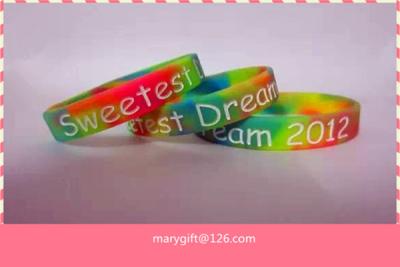 China new sport logo Wristbands Silicone Bracelet Promotion Gift Mix color for sale