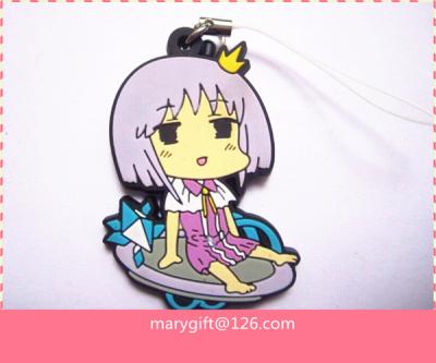 China hot sale colorful soft pvc cute cartoon embossed keyring for sale
