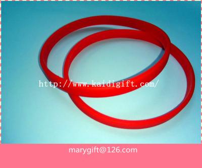 China cheap blank thin silicone bracelet wristband for sale