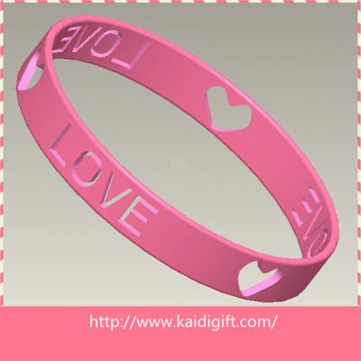 China Printed Party Decoration Sports Silicone Bracelet Colorful Wristband for sale