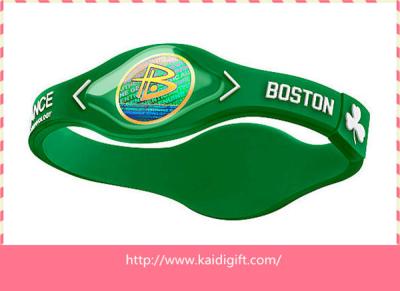 China 3D Healthy Power Energy Silicone Bracelet for sale