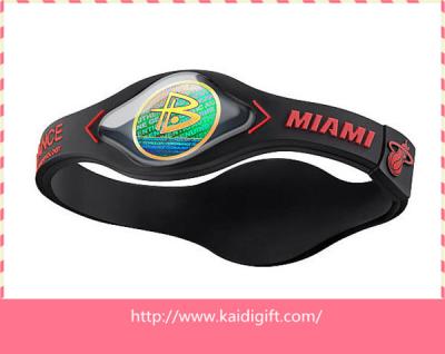 China Silicone Balance Bracelet With Custom Color and Logo for sale
