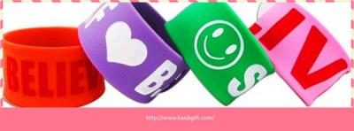 China Silicone Slap Bracelet/ cheap custom silicone slap bracelet/ Wholesale Slap Bracelet for sale
