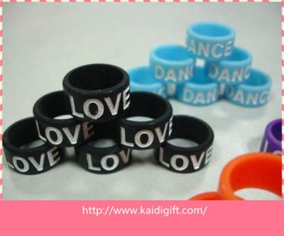 China Wholesale personalized silicon rubber  souvenir finger ring for sale