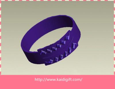 China DIY Logo Sports Silicone Bracelets With Environmental Friendly , Non-Fading for sale