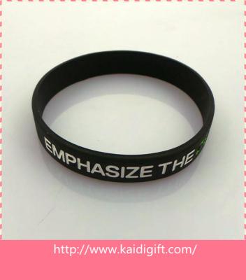 China elegant wrist bands silicone rubber hot sale for sale