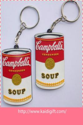 China Promotion Top Quality PVC Key Ring for sale