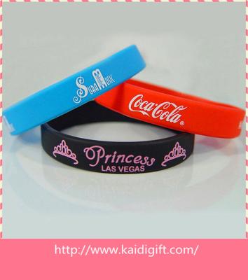 China promotional bulk cheap no minimum free shipping silicone wristband for sale