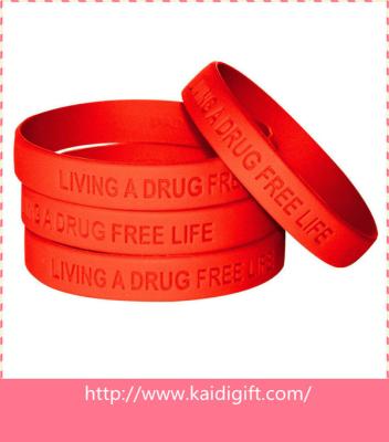 China BPA Free Silicone Bracelet, Cheap silicone wristband for sale