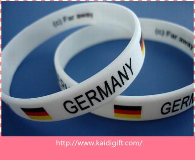 China Custom Logo Promotion Gift Adjustable Silicon Wristband, Silicon Bracelet for sale