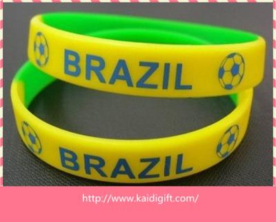 China Promotional Custom Logo Silicone Wristband for sale
