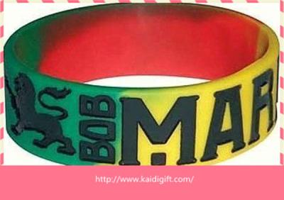 China colorful promotional gifts,swirl embossed silicone bracelet/silicone wristband for sale