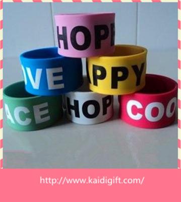 China Custom Promotional Funny Slap Bracelets for sale