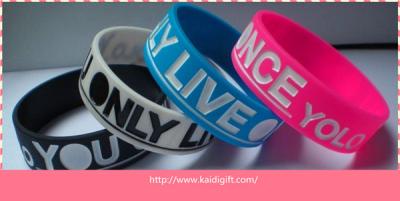 China Craft type wholesale cheap custom Silicon Wristbands for sale