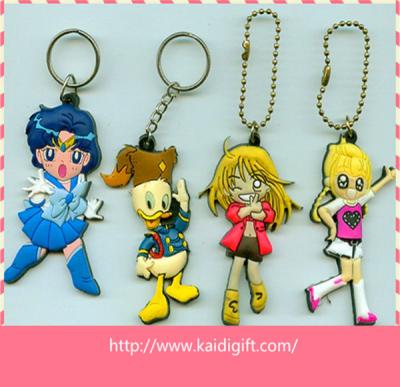China 3d custom key holder/customized rubber pvc keychain for sale
