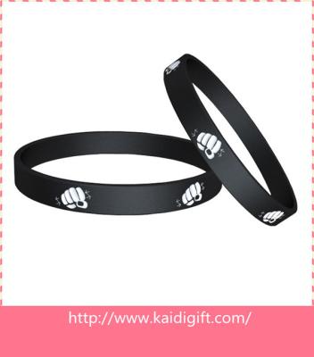 China black print logo fashion silicone arm wristband for sale