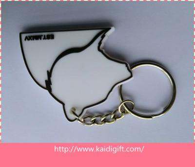 China Custom Logo 3D PVC Key Chain for promotion for sale