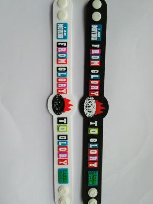 China customized soft PVC bracelet Wristbands with winner logo for sale