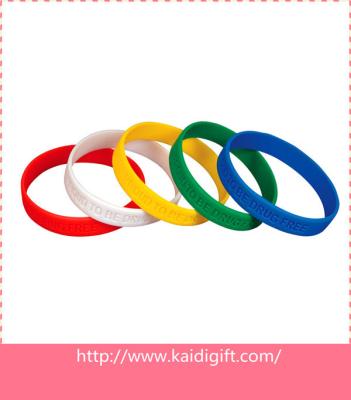 China fashion sports popolar silicone wristband bangle for sale