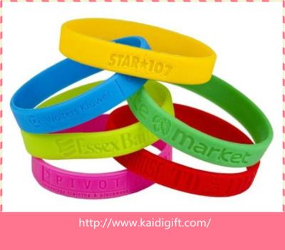 China promotional customized silicon wristband&bracelet for festivals/party for sale
