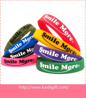 China Wholesale promotion silicone rubber sport wristband bracelet band for sale