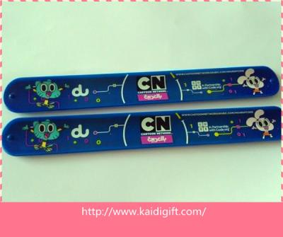 China custom slap bracelets wristband for sale