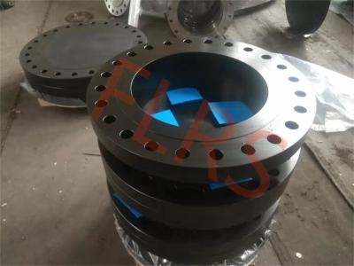 China Annealing and Normalizing Pipe Flanges Painted Black Size From 1/2 Inch To 24 Inch Standard ASME B16.5 for sale