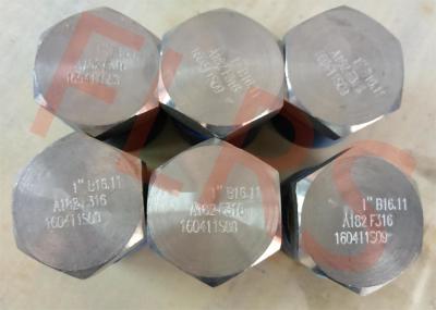 China MNPT BSPT Material Threaded Hexagon Head Plug A182 F316 ASME B16.11 for sale