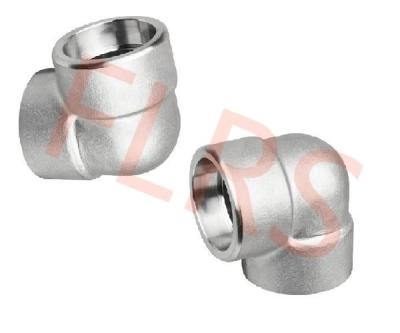 China Forged Stainless Steel Socket Welding Fittings 90 Degree Elbow ASME B16.11 Class 6000 for sale