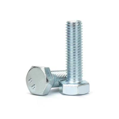 China M2 - M72 Electrogalvanizing Carbon Steel Hexagon Head Bolt Full Thread à venda