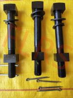 China Grade 8.8 Square Headed Distance Bolt for Railway Carbon Steel Black for sale