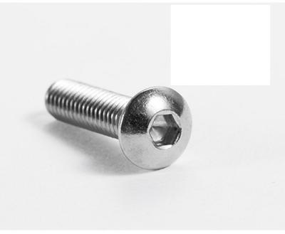 China SS Hex Socket Round Button Head Screw with Metric Coarse Thread  ISO 7380/ ASME/ANSI B 18.3.4M for sale