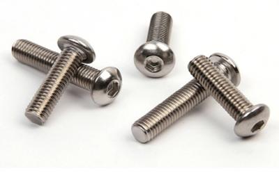 China SS Hex Socket Round Button Head Screw with Metric Coarse Thread  ISO 7380/ ASME/ANSI B 18.3.4M for sale