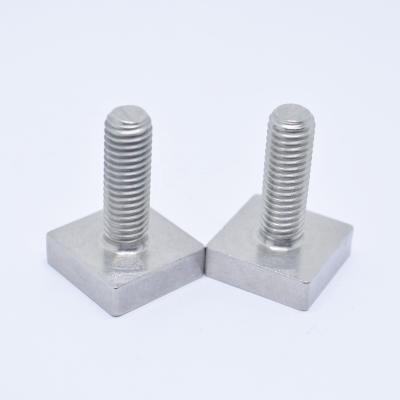 China Grade A2 Stainless Steel  Square Head Machine Screw without Chamfer for Assembly Needs for sale