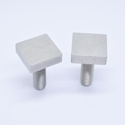 China Grade A2 Stainless Steel  Square Head Machine Screw without Chamfer for Assembly Needs for sale