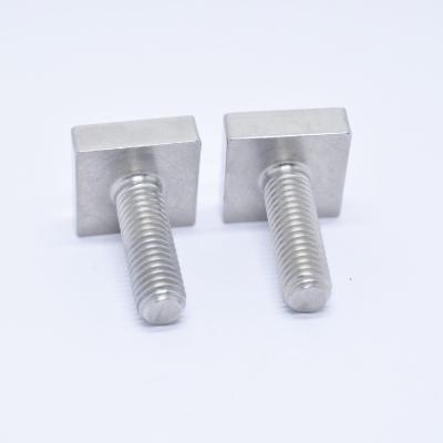 China Grade A2 Stainless Steel  Square Head Machine Screw without Chamfer for Assembly Needs for sale