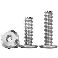 China Hexagon Socket Large Flat Round Head Screws for sale