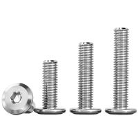 China Hexagon Socket Large Flat Round Head Screws for sale