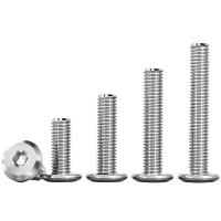 China Hexagon Socket Large Flat Round Head Screws for sale